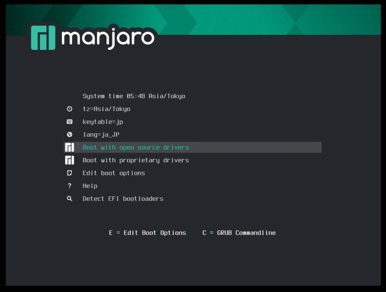 Manjaro Linux (Gnome Desktop) インストール手順 | ロハスな生き方に憧れて！ 温泉、Open Source、･･･