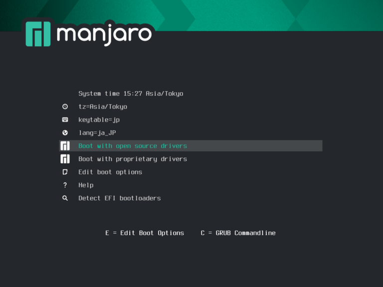 Manjaro Linux (Xfce Desktop) インストール手順 – ロハスな生き方に憧れて！ 温泉、Open Source、･･･